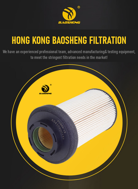 CNAS MA Excavator Fuel Filter E500KP02D36 For BENZ PUMP TRUCK